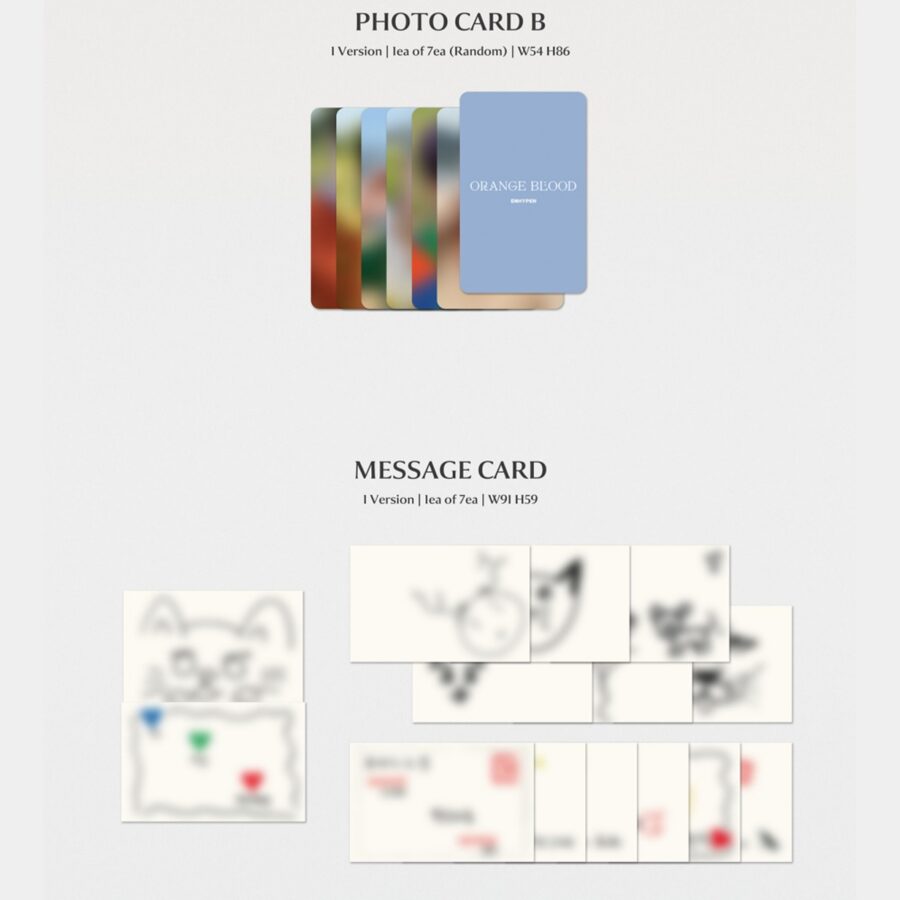 ENHYPEN - 5th Mini Album [ORANGE BLOOD] (Engene Ver.) + MusicKorea ...