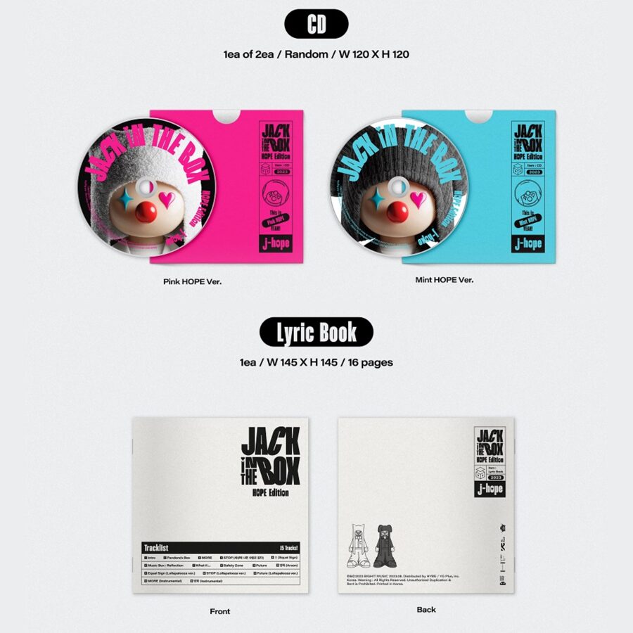 J-Hope (BTS) - [Jack In The Box] (HOPE Edition) + MusicKorea Bookmark ...