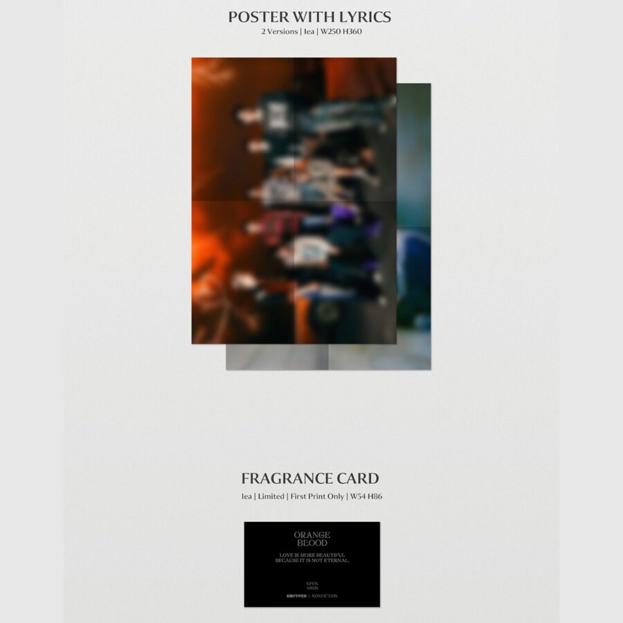ENHYPEN - 5th Mini Album [ORANGE BLOOD] + MusicKorea Photocard - Music ...
